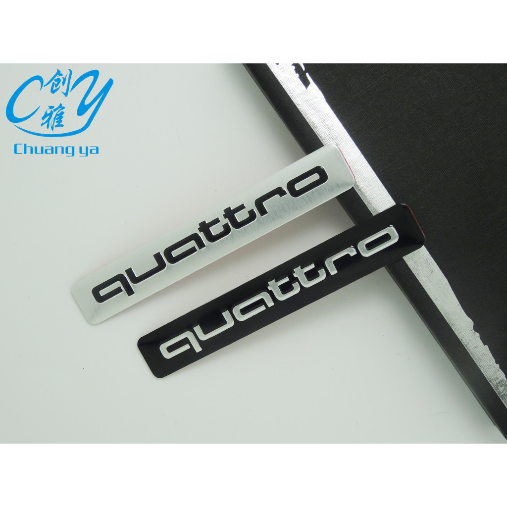 Audi Four-wheel Drive Label Interior Label Metal Car Sticker Decoration ...