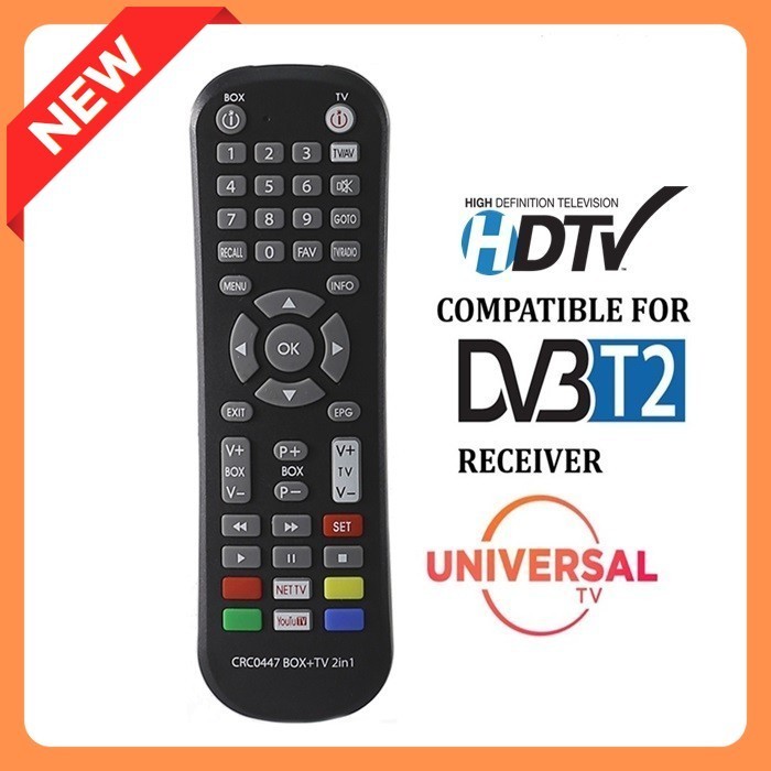 🔥 ihandyDVB-T2 DVBT2 /S2/K3/K2 Set Top Box Replacement Universal Remote ...