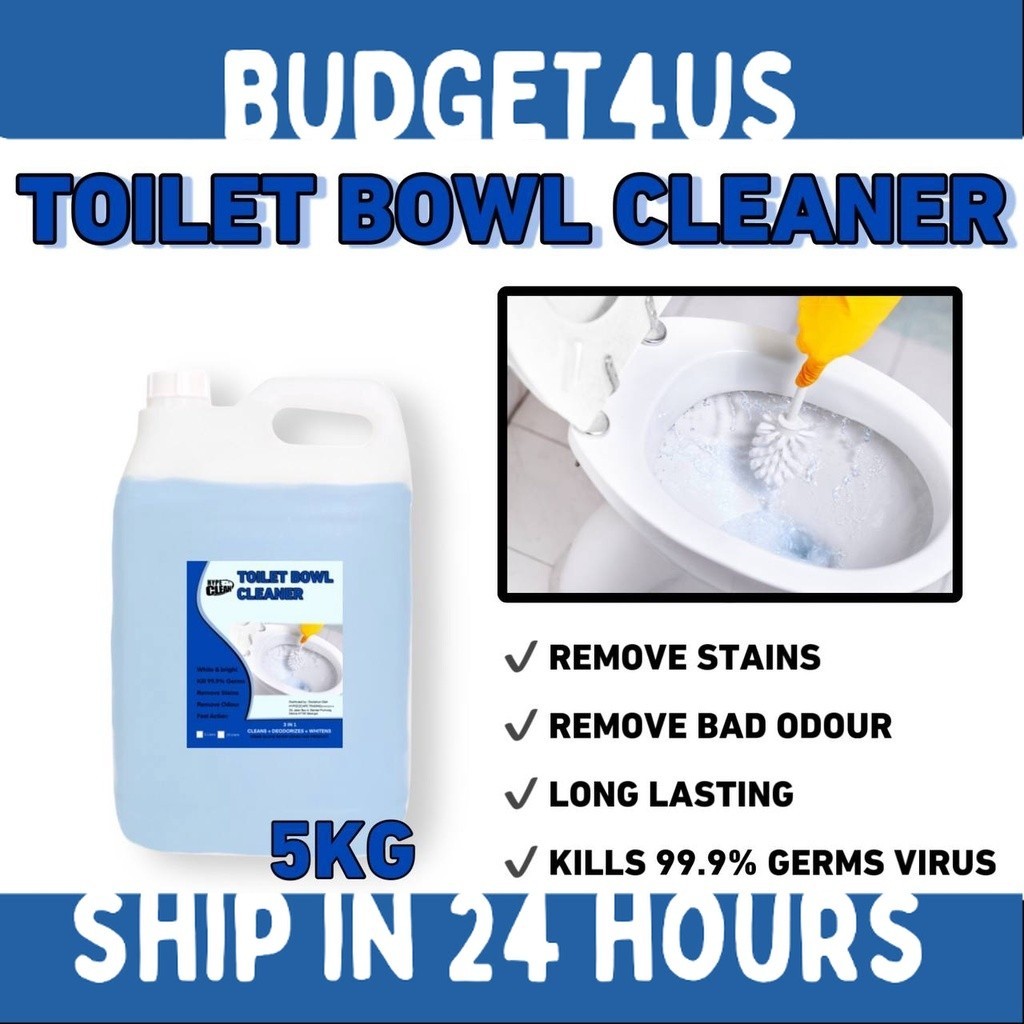 [5L] Toilet Bowl Cleaner Toilet Cleaner (High Concentrated/ Fast Action ...