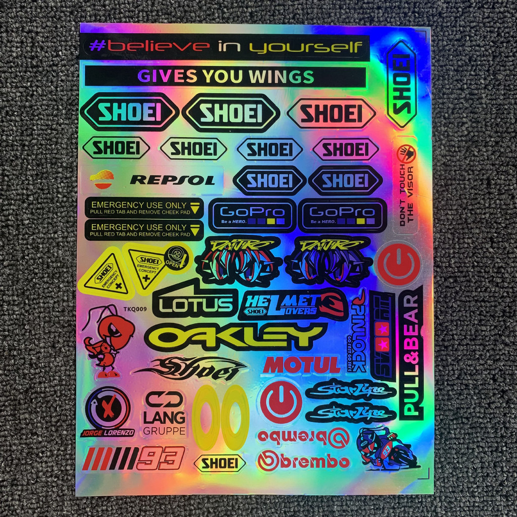 LT personalized modification scratch blocking SHOEI sticker waterproof ...