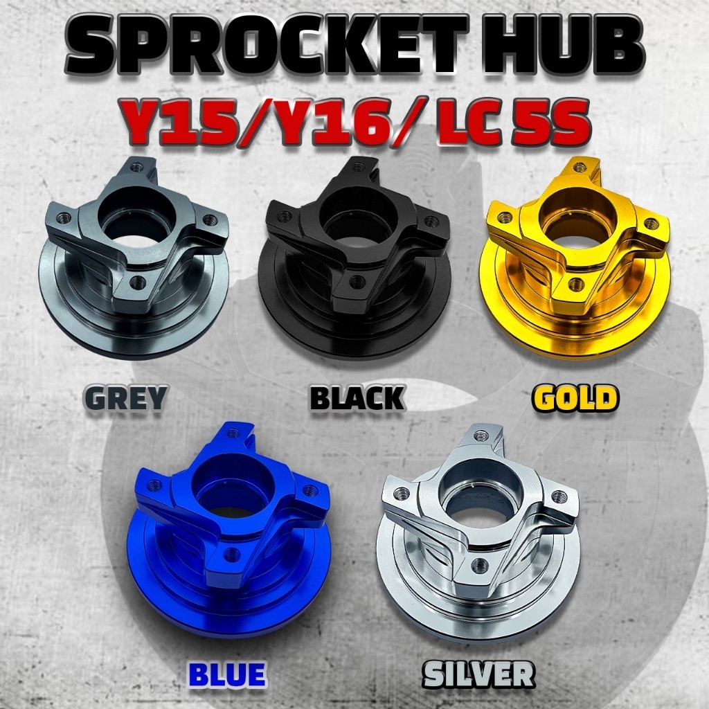 HUB SPROCKET MODEL V3 Y15ZR Y16 LC5S LC135 5SPEED 4HOLE SCREW 4 LUBANG ...