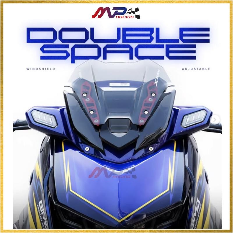 Yamaha Xmax V2 NEMO Double Windshield + CNC Bracket Set | Shopee Malaysia