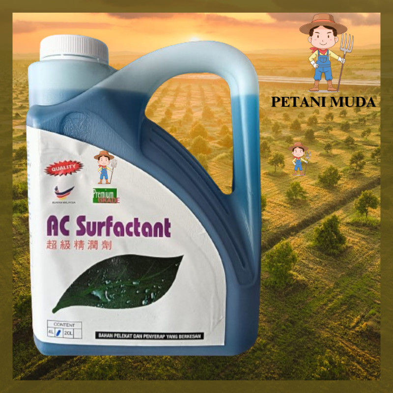 [ORIGINAL] 4L AC SURFACTANT AGR SMART GAM PELEKAT RACUN BAJA FOLIAR ...