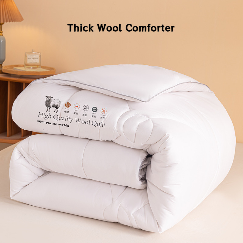 Australian Wool Quilt Skin-Friendly Warm Duvet Insert Selimut Gebu ...