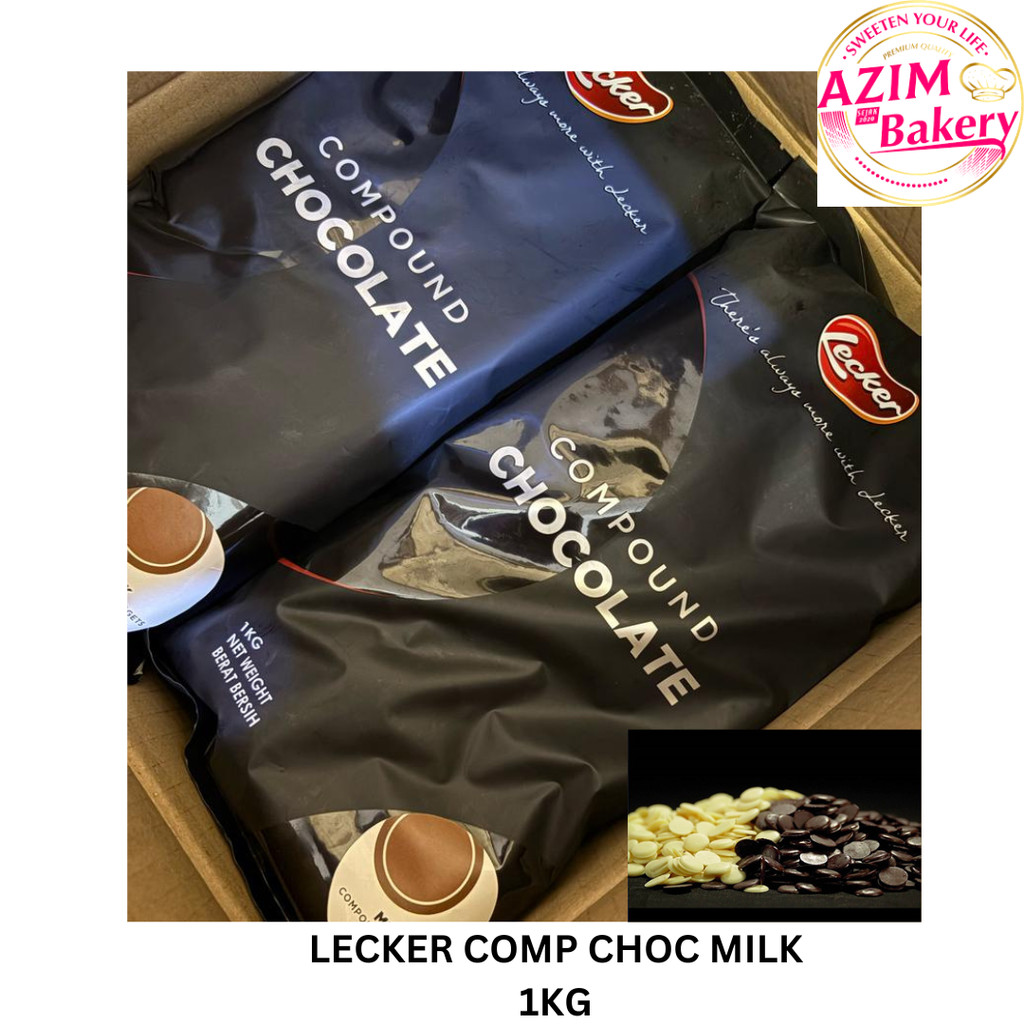 LECKER COMPOUND CHOCOLATE DARK/MILK NUGGET/COINS/BUTTON BY AZIM BAKERY ...