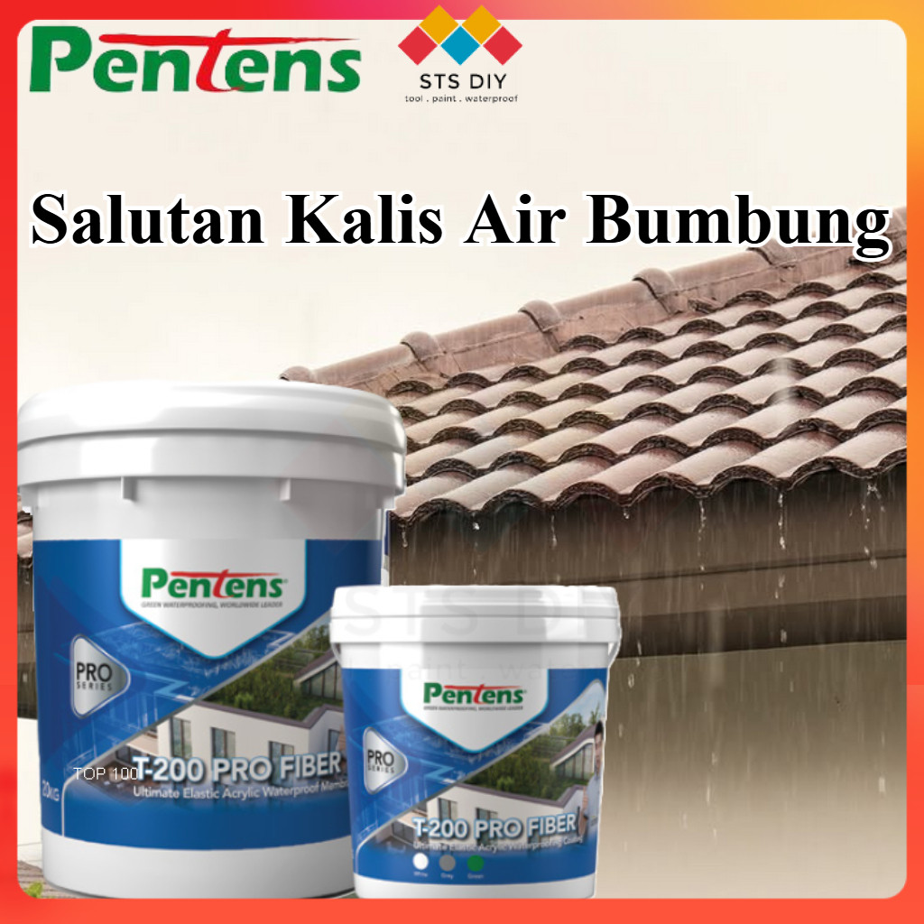 Pentens T200 Pro Fiber l Nippon Flex200 Fibre l Waterproofing Coating l ...