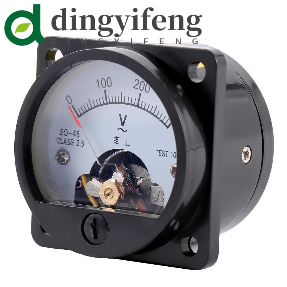 DINGYIFENG Voltmeter SO-45 Black Voltage Gauge Meter AC Voltage Current ...