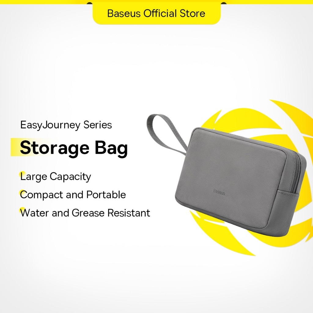 Baseus Organizer Bag Zipper Storage Case for Earphone Power Bank Cable ...