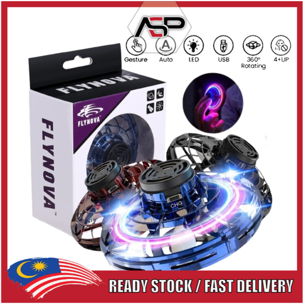 ASP Flying Orb Toys with 360° Rotating Flynova Pro UFO Flying Toys ...