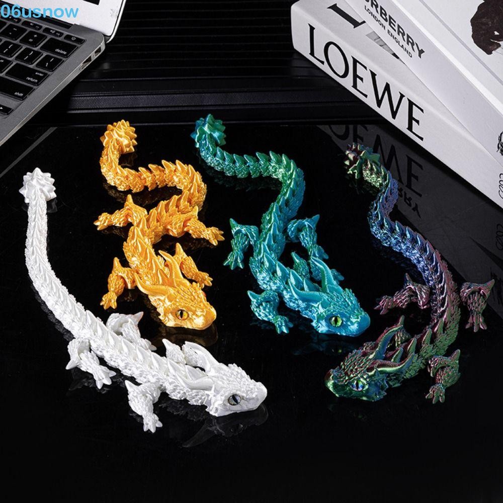 USNOW 3D Printed Dragon, Simulated Eye All-in-one Molding 3D Printed ...