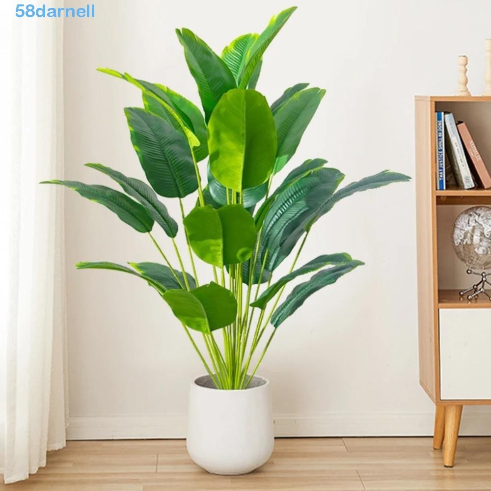 DARNELL Artificial Banana Plants Leaves, 12/18/24 Leaves Plastic Large ...