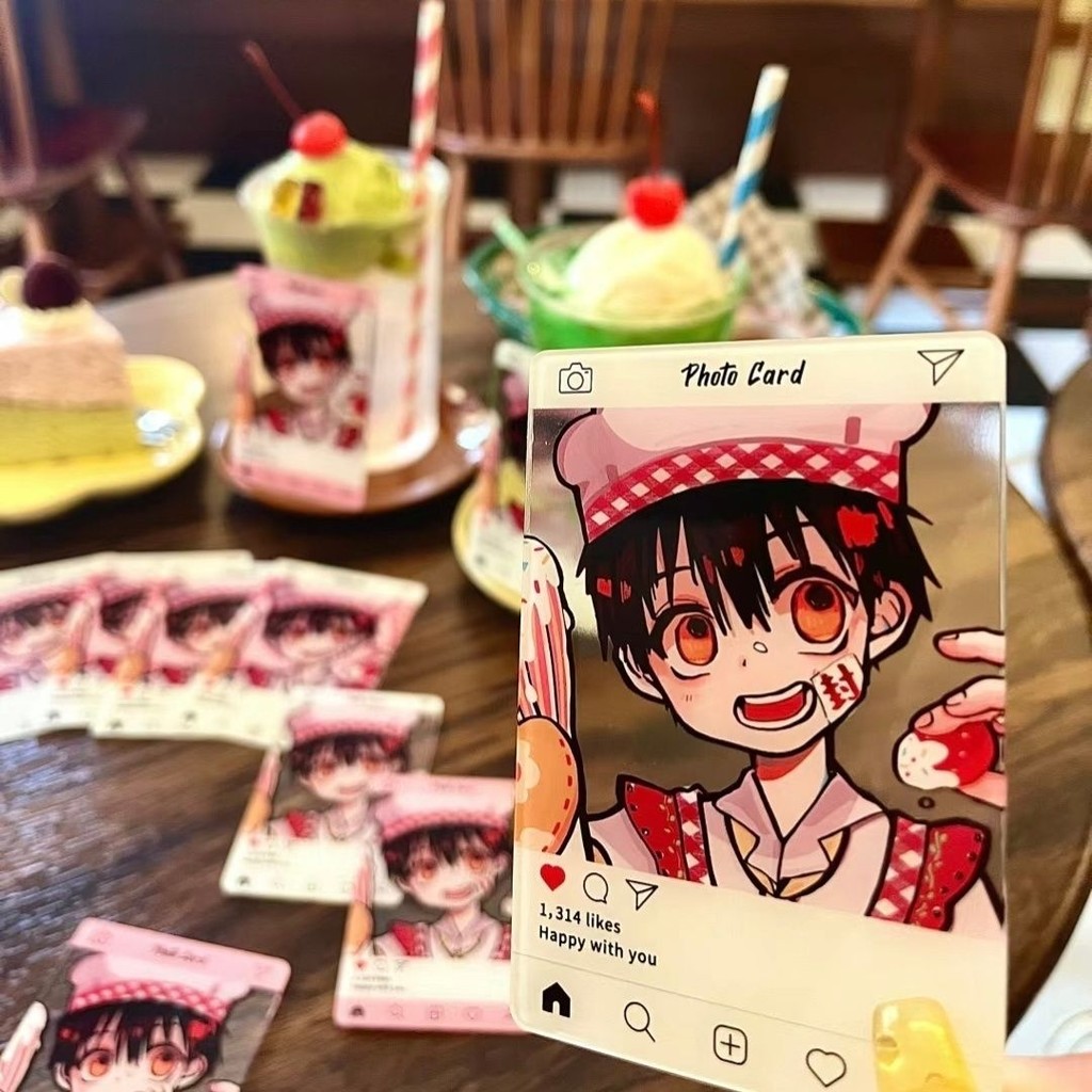 Toilet Bound Hanako Kun Acrylic Card Kawaii Transparent Cards Group ...