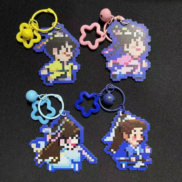 keychain mathcing keychain anime cute keychain Xiaohongshu Hot-selling ...