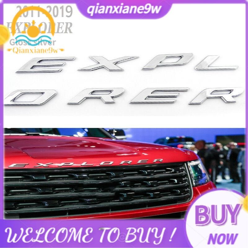 Explorer Car Emblem Front Hood Emblem 3D Letters Explorer Sticker Fit ...