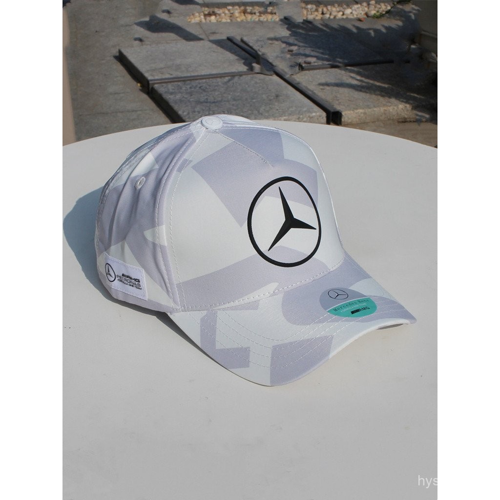 Mercedes-benz Theme Baseball Cap Embroidered Curling Edge Hamilton ...