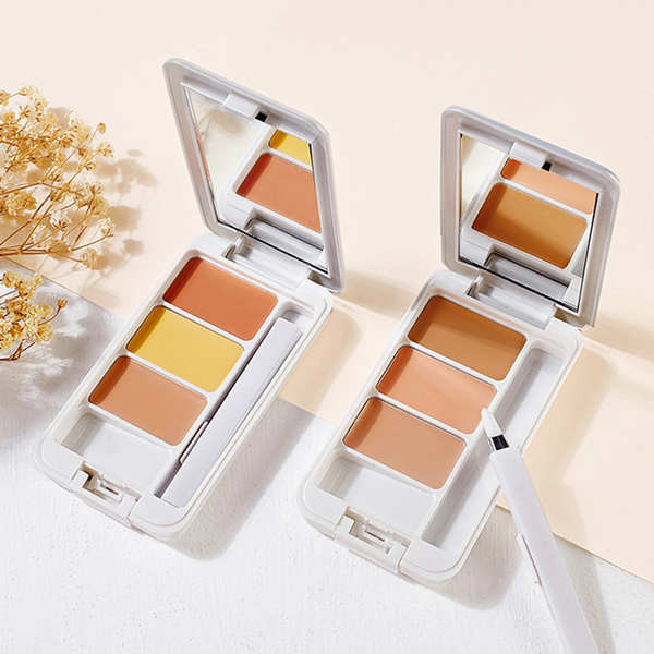 concealer full coverage concealer Three-color Concealer Cover Spots ...