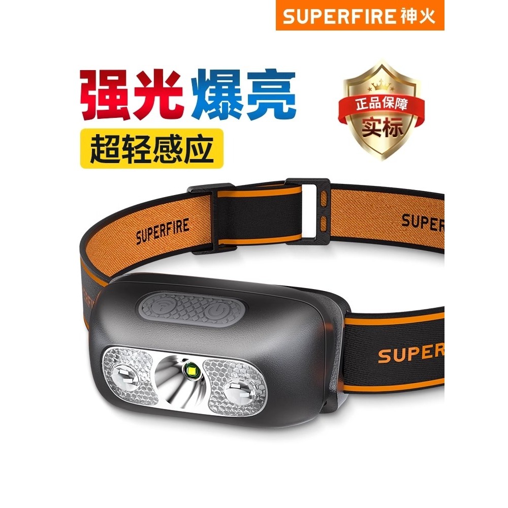 Lampu Depan Shenhuo Kecil Ringan Kuat Cahaya Boleh dicas semula Ultra-Terang Hayat Bateri Tahan ...