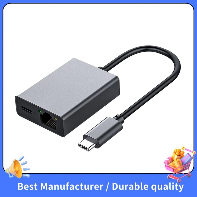 【NEW】1000Mbps Type-C to RJ45 Internet Cable Network Card USB Type-C to ...