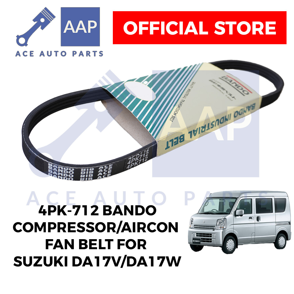 Aircon Fan Belt for Suzuki Transformer DA17V DA17W DA17 4PK-712 Bando Japan | Shopee Malaysia