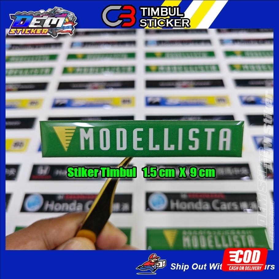 Toyota MODELLISTA Embossed Sticker Embossed Sticker | Shopee Malaysia