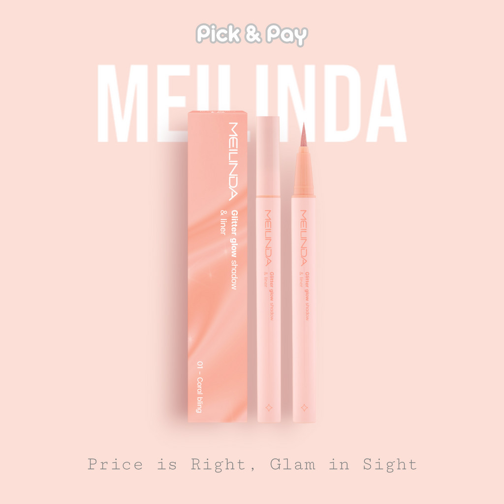 Meilinda Melinda Eyeshadow Glitter Highlight Glow Shadow & Liner ...