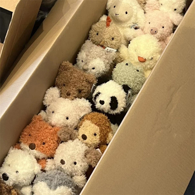 Cute Furry Fox Owl Pig Lamb Plush Cuddly Toy Stuffed Cartoon Animals ...