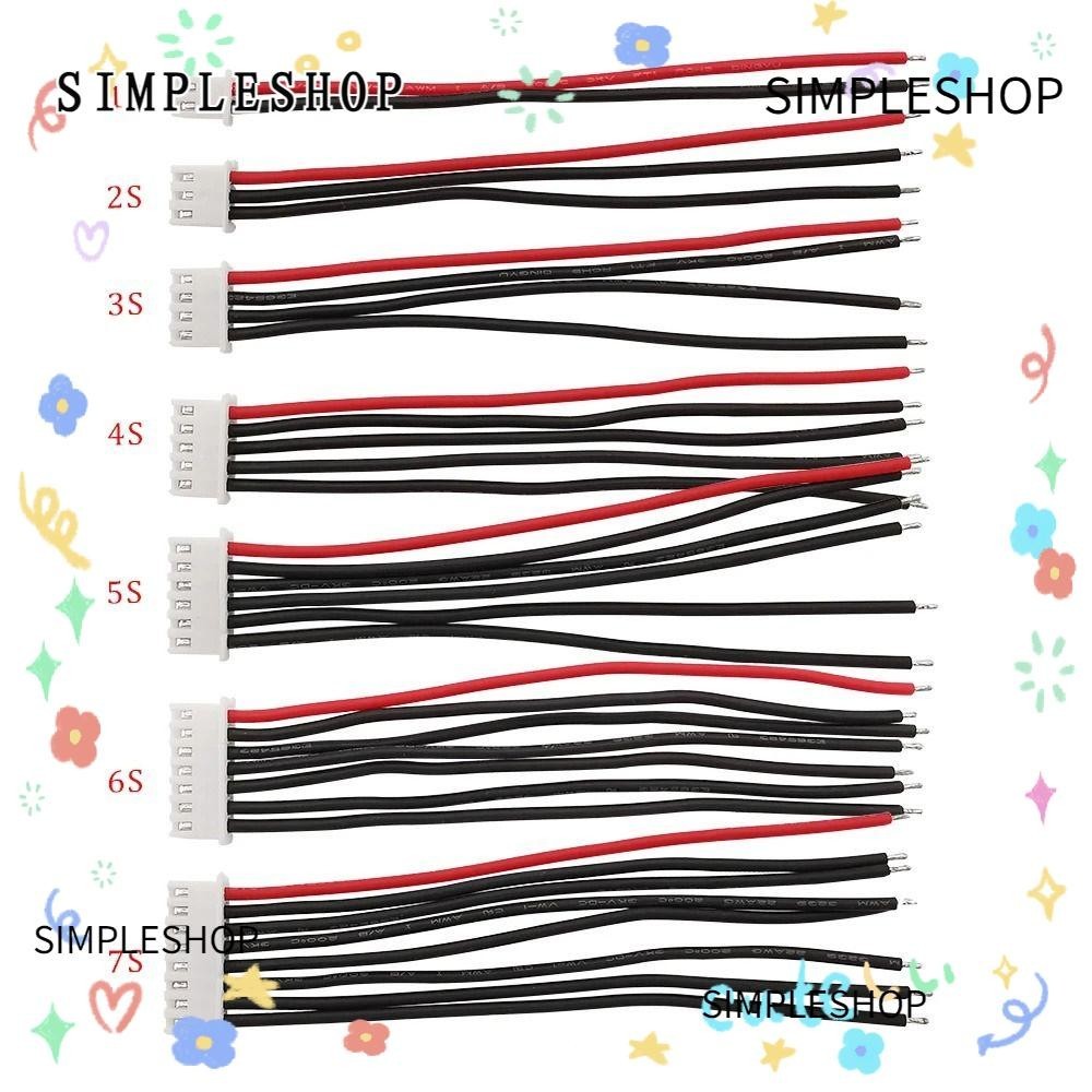 SIMPLESHOP RC Lipo Battery Balancer Charger Plug, 1S 2S 3S 4S 5S 6S 7S 22AWG Wire Connector ...