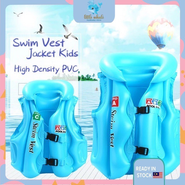 🐳ABC Pool School Children Inflatable Pool Float Life Jacket Vest Baby ...