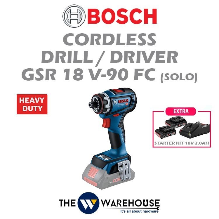 Bosch Cordless Drill Driver GSR 18V-90 FC (solo) | Shopee Malaysia