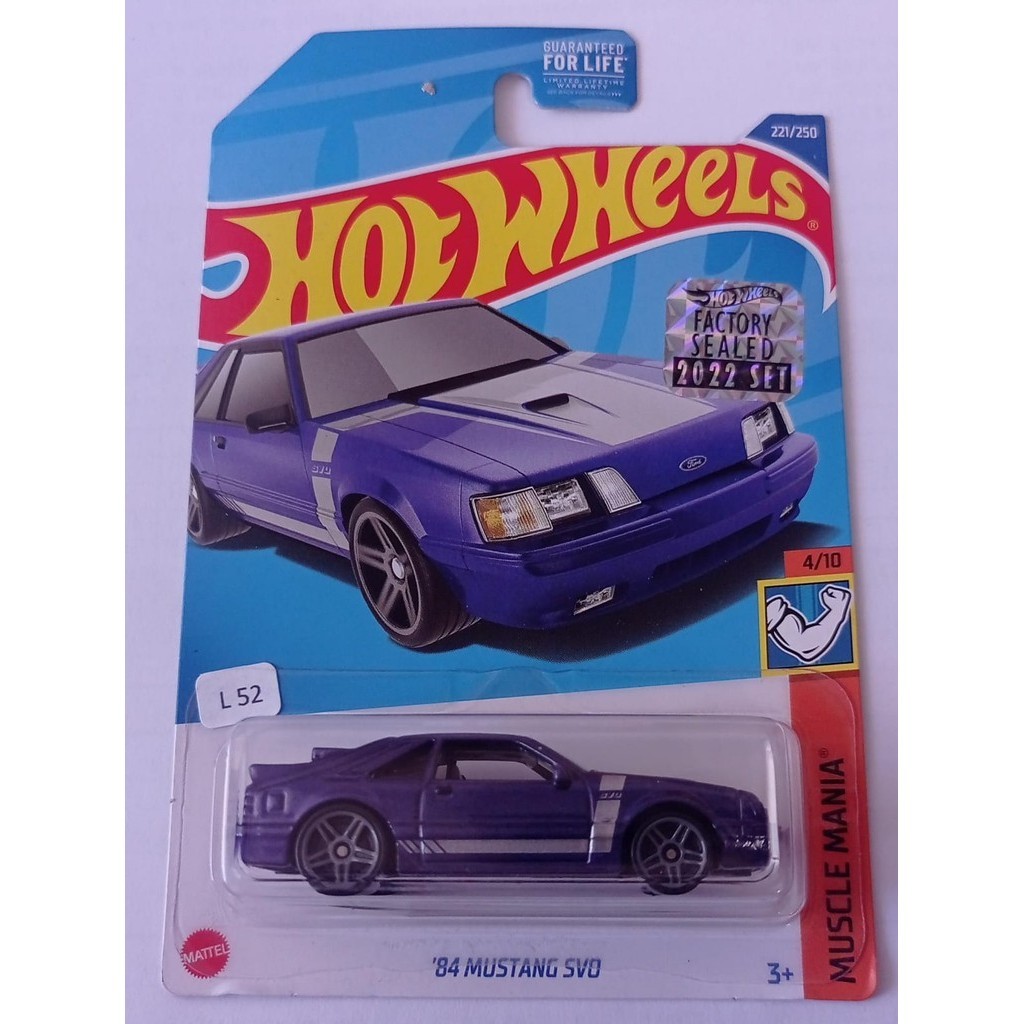 Hot Wheels - 84 Mustang SVD Muscle Mania Factory Sealed Purple | Shopee ...