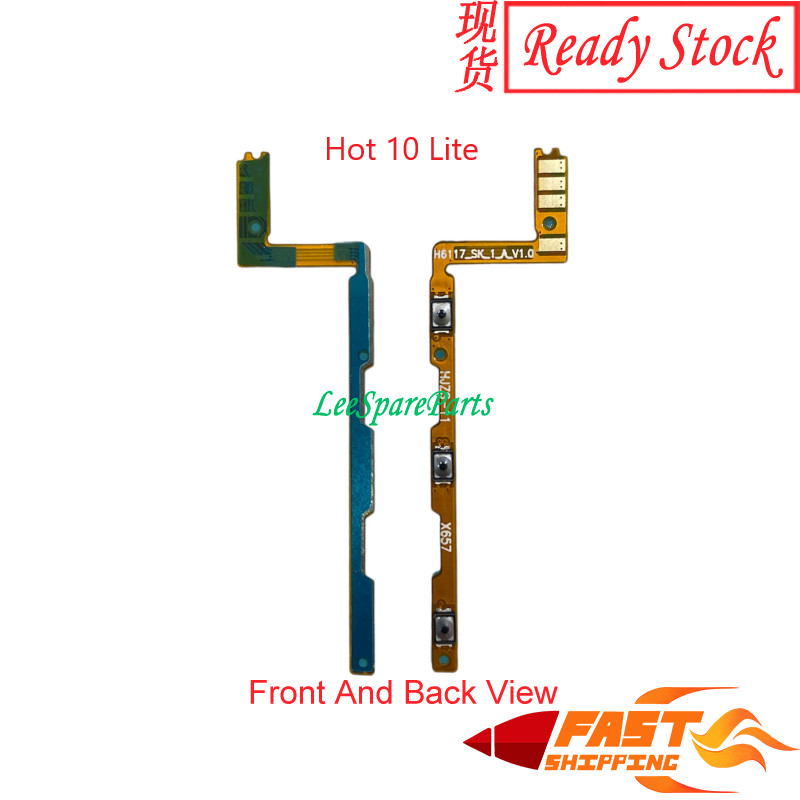 Infinix Hot 10 Lite / 10i / 10s / 10 Play Power On Off Volume Switch Button Flex Ribbon For ...