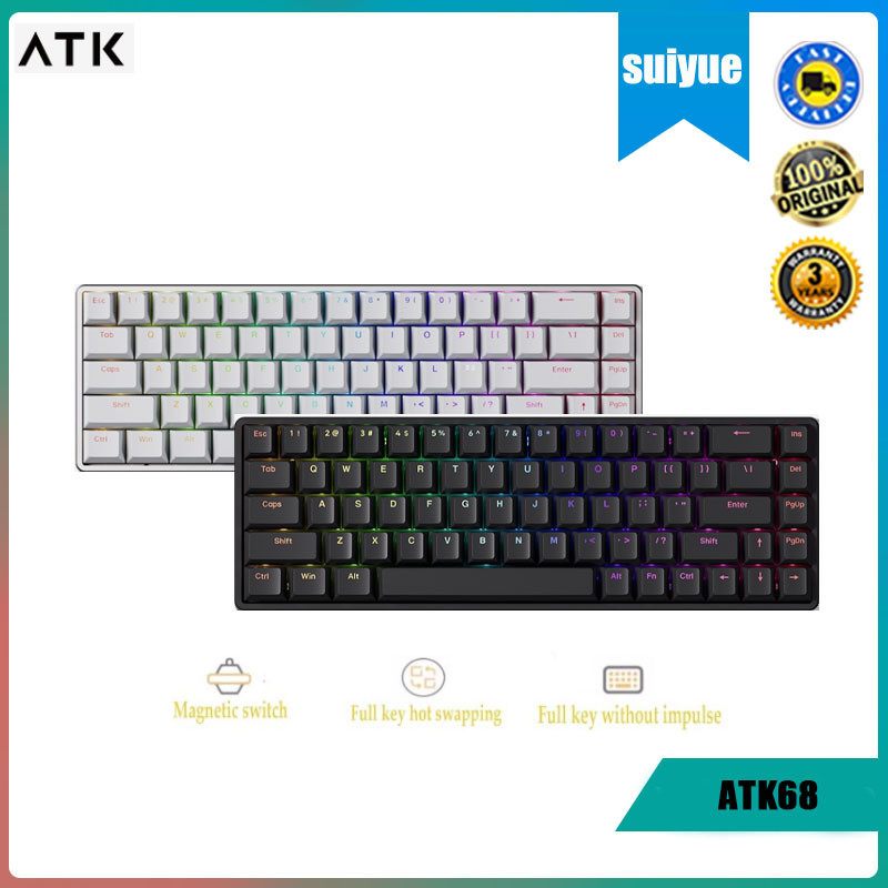 (In stock)ATK ATK68 Esports Magnetic Axis Keyboard Single Mode PBT ...