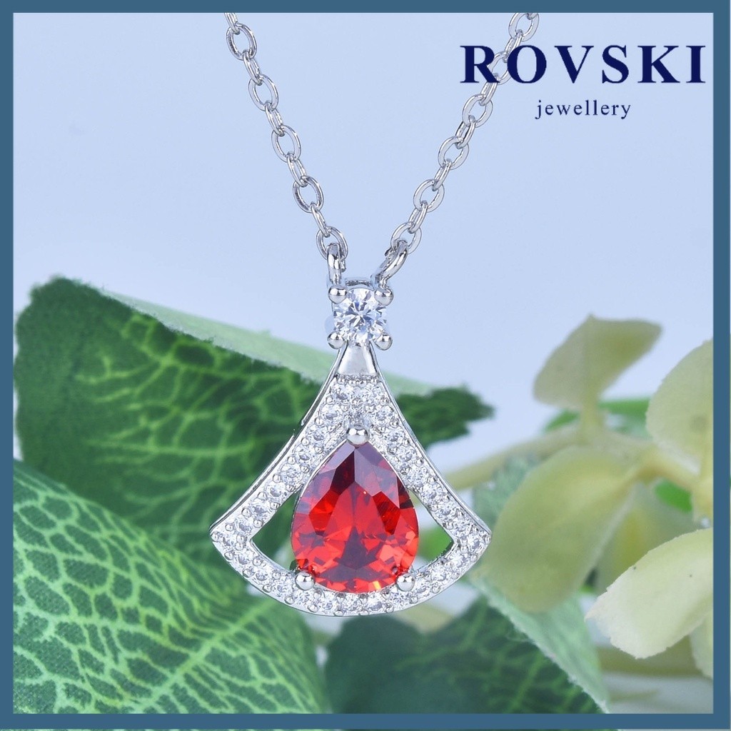 ROVSKI Fashion Korean Ready Stock Jewelry Garnet Small Skirt Pendant ...