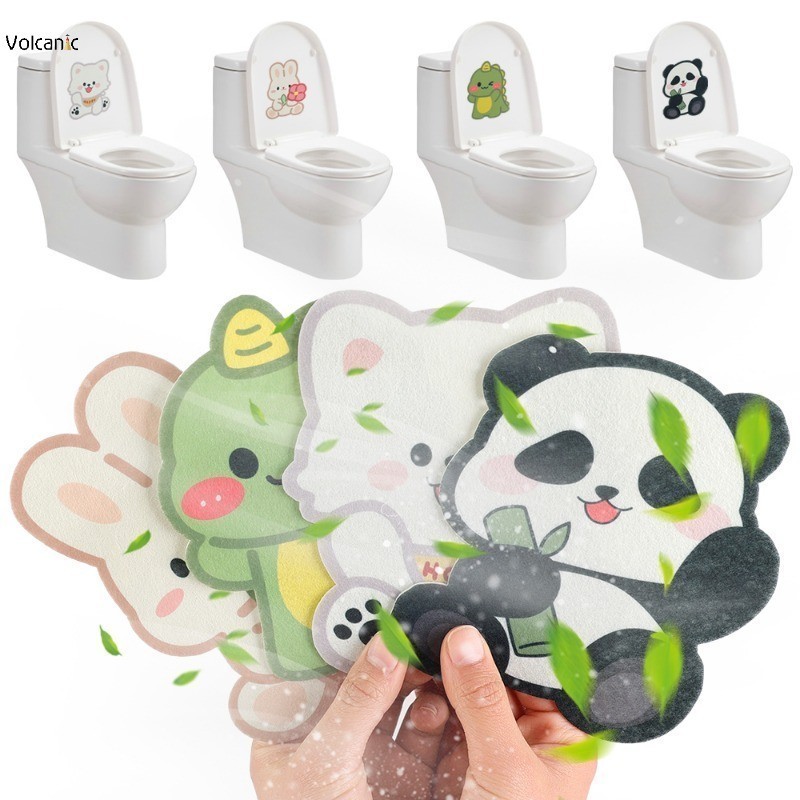 Cartoon Animal Deodorant Toilet Sticker Self-Adhesive Felt Viscose ...
