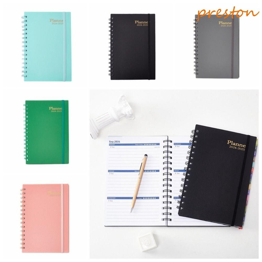 PRESTON Coil Ring Binder Notebook, Paper A5 Soft Ring Coil Book, Cute ...