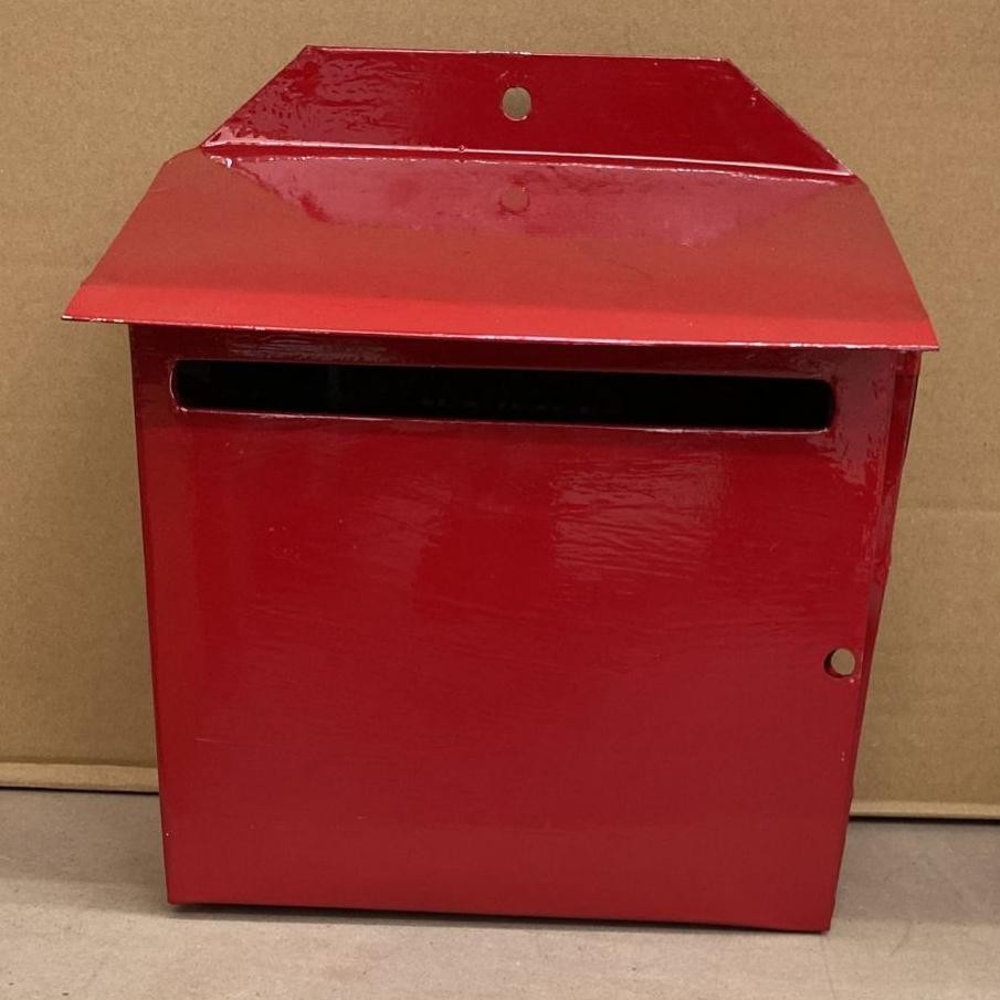 IRON METAL LETTER BOX / PLASTIC RED MAIL BOX / PETI SURAT BESI / PETI ...