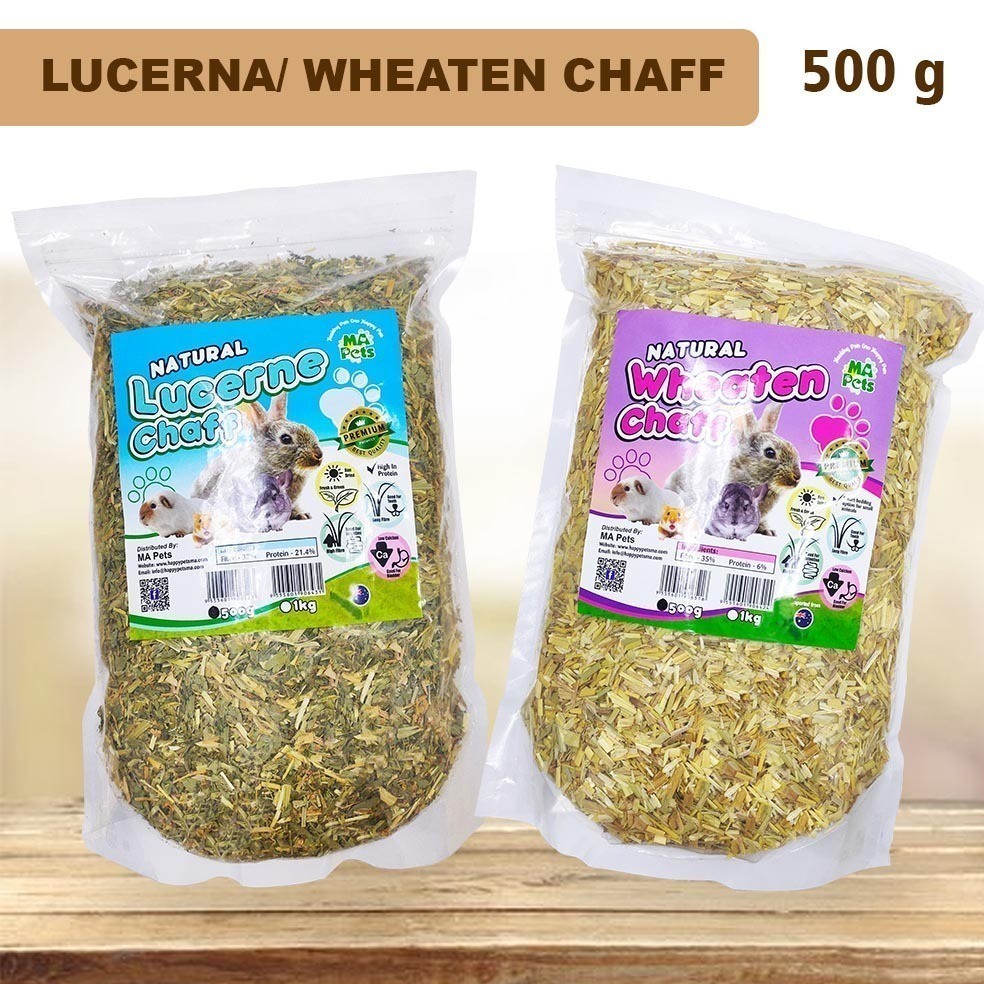 Ma Pets Natural Lucerne/Wheaten Chaff Grass For Small Animals 500g | Shopee Malaysia