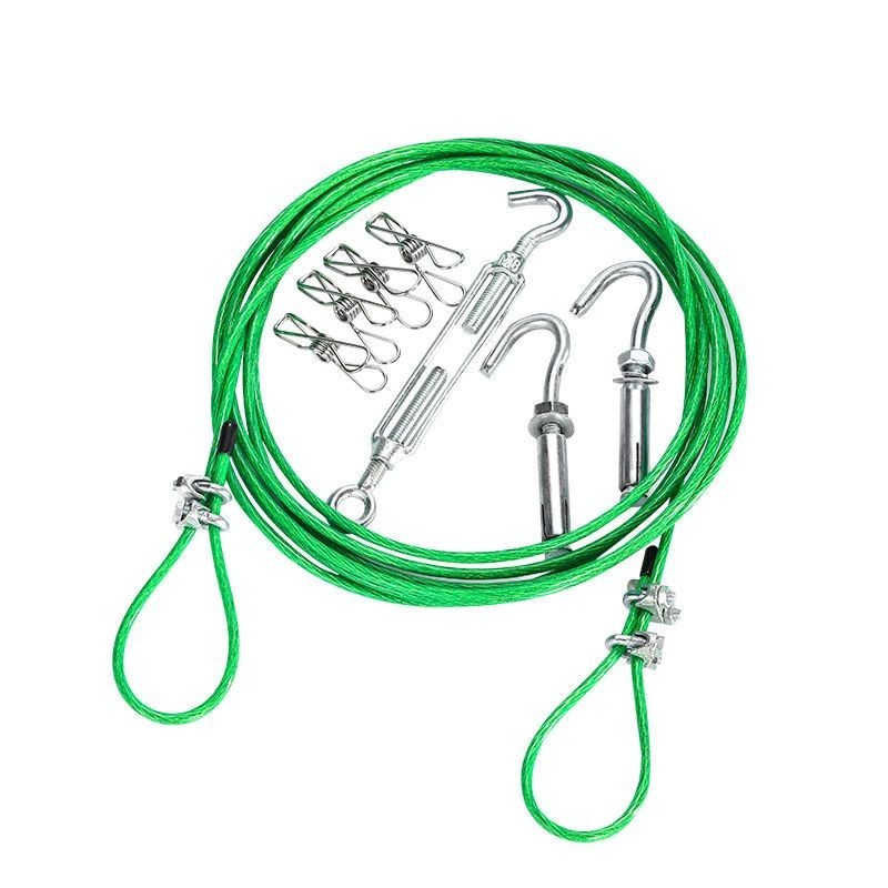 [Clothesline] Clothesline Outdoor Bold Steel Wire Rope Outdoor ...