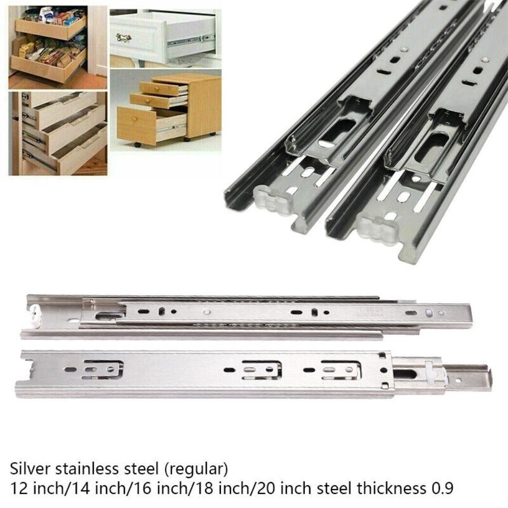 CUCKO 2Pcs Drawer Runners, Soft Close Heavy Duty Draw Slideway ...
