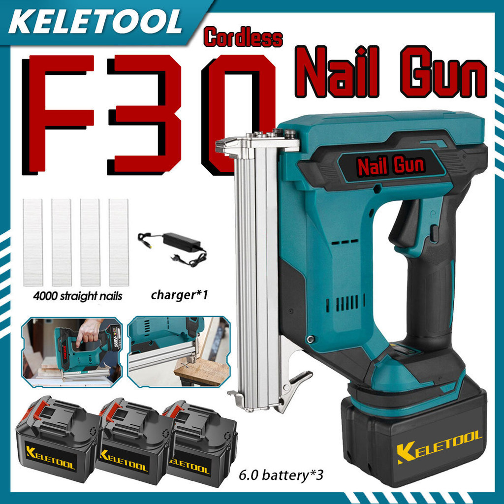F30 Nail gun mechine cordless nail air gun nail concrete mesin paku ...