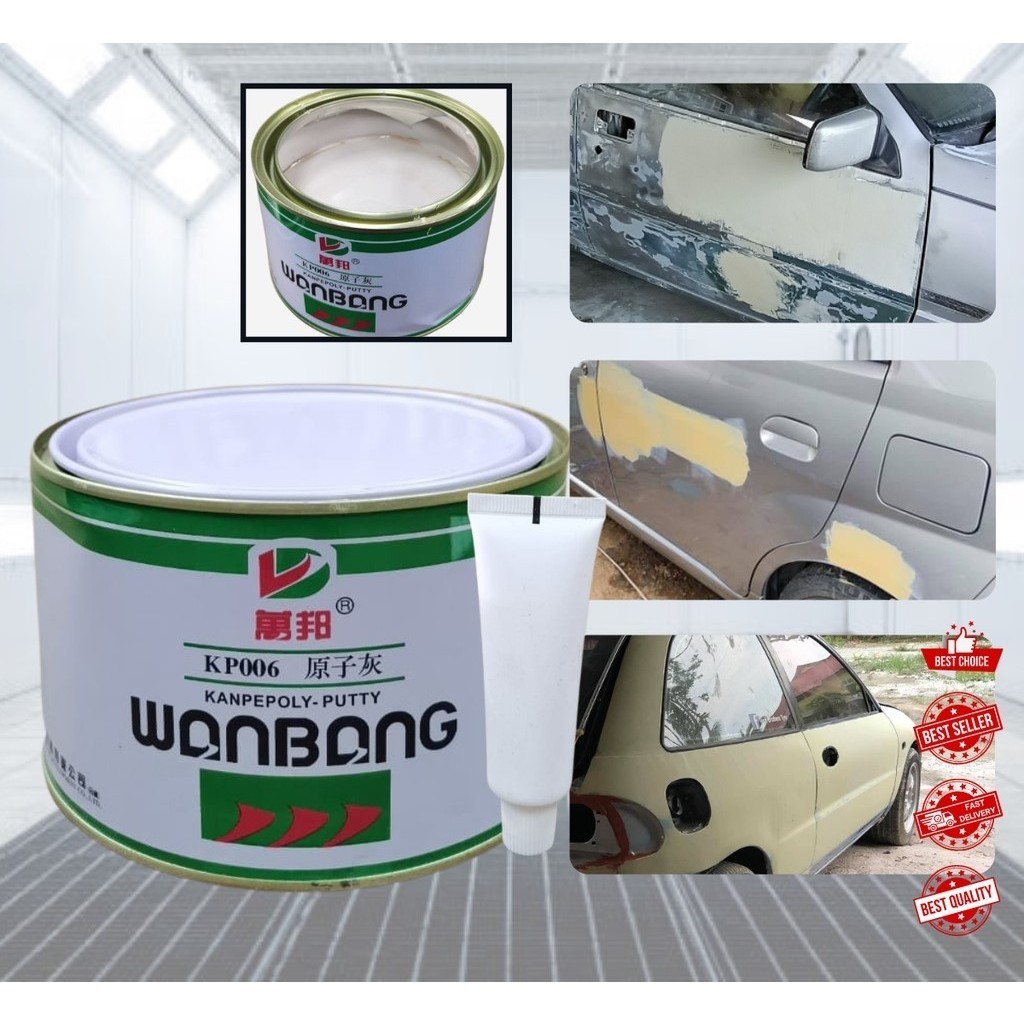 Car Body Putty filler 1.0kg with Hardener- Beige/ Grey/ Red /Brown ...