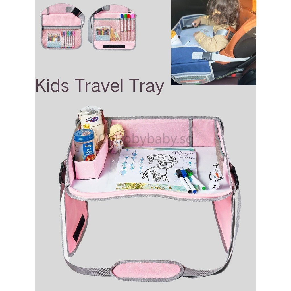 TravelPal Kids Activity Tray – On-the-Go Drawing & Snack Table Kids ...