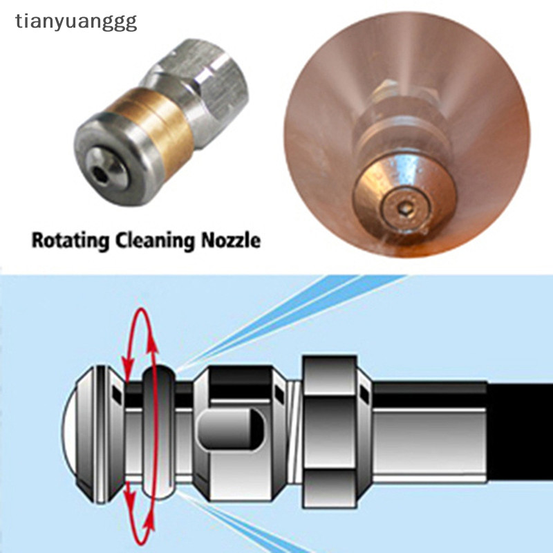 tianyuanggg 3/8" 1/4"Pressure Washer Drain Hose Nozzle Sewer Clean ...