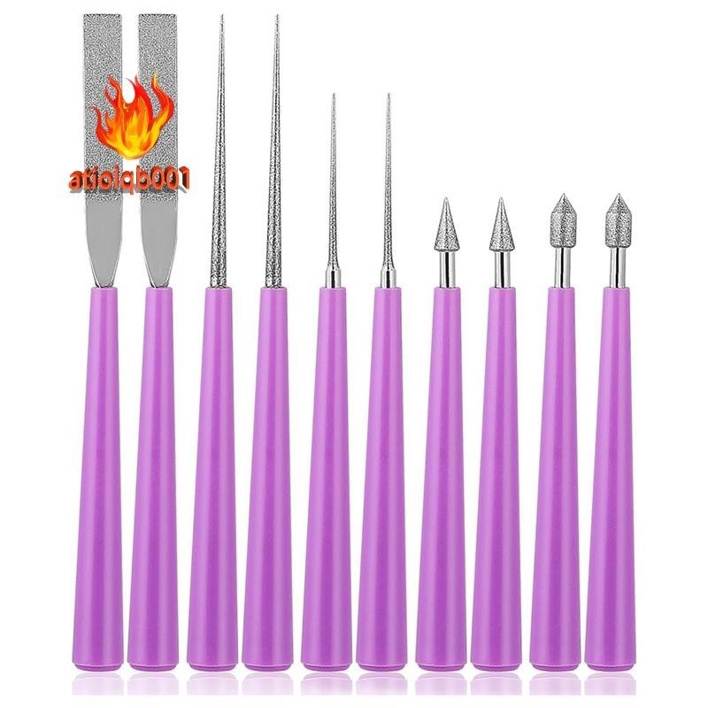 10 Pieces Bead Reamer Tools Set for Jewelry Making Pointed Bead Reamer ...