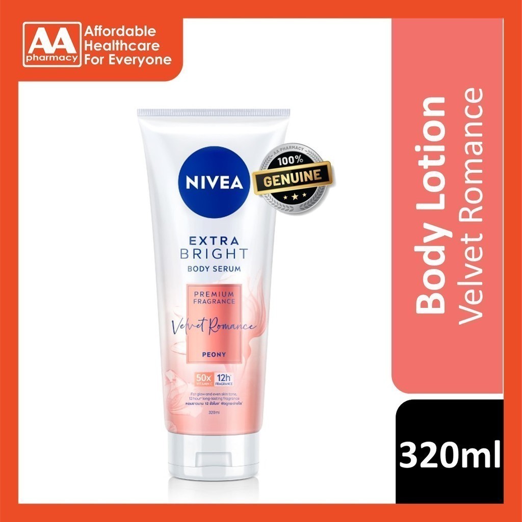 Nivea Extra Bright Velvet Romance Body Serum 320mL | Shopee Malaysia