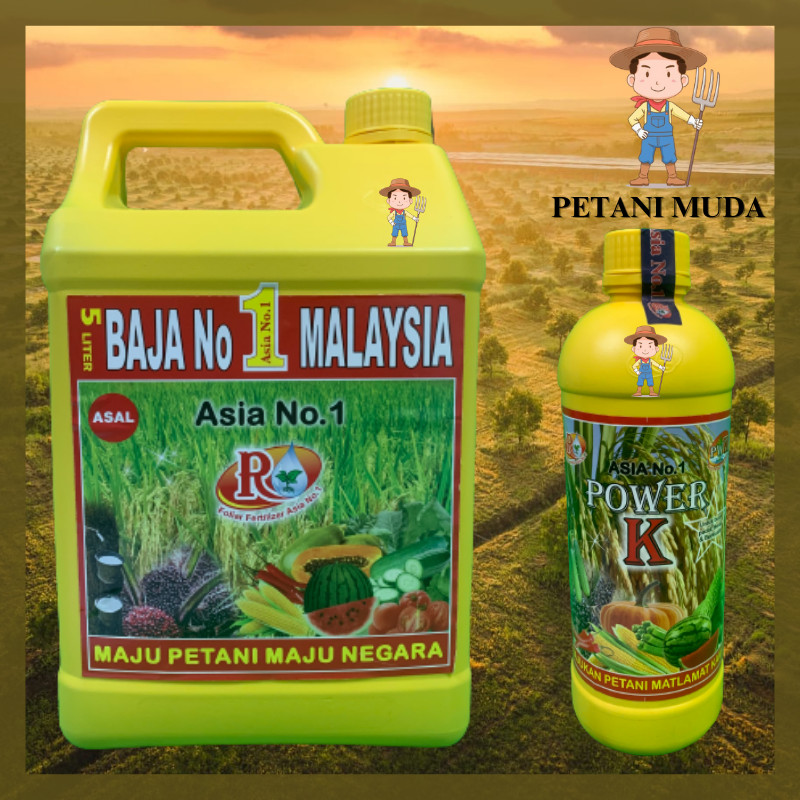 [ORIGINAL] 5L RO FREE 1L POWER K ASIA NO 1 Baja Buah/Vitamin Padi/Baja ...