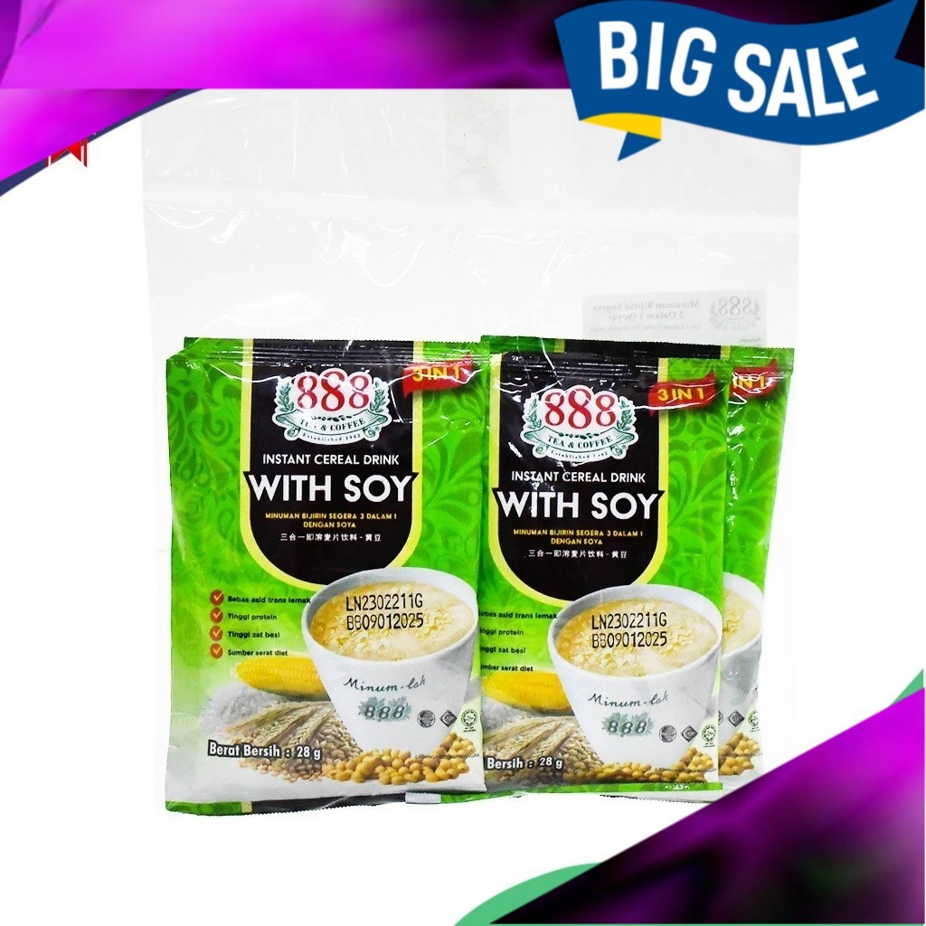 (4pcs) Serbuk Soya, Serbuk Minuman Soya 3-In-1, Serbuk Minuman Bijiran ...