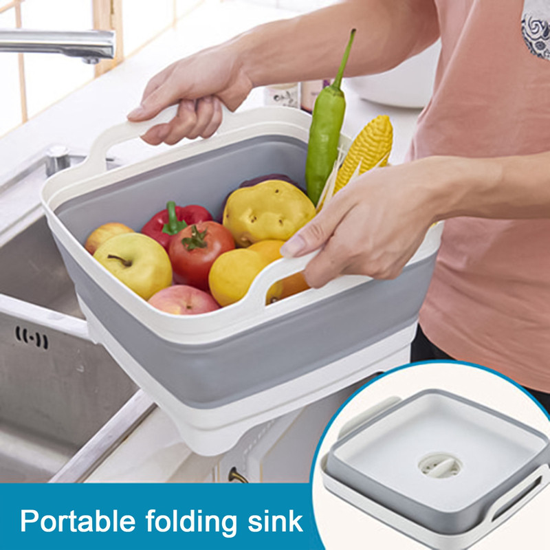 Multipurpose Foldable Collapsible Washbasin Lightweight Portable Basin ...