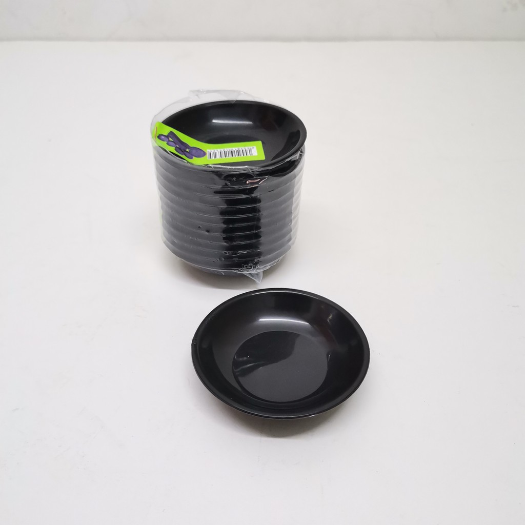 Chili Plate Sauce Plate / ( 1PACK = 12PCS ) CILI PLATE BLACK 60MM ...