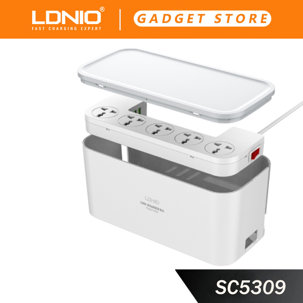 Ldnio 2m Length Power Strip Box 5 Socket Port and 3 USB Port for Home ...